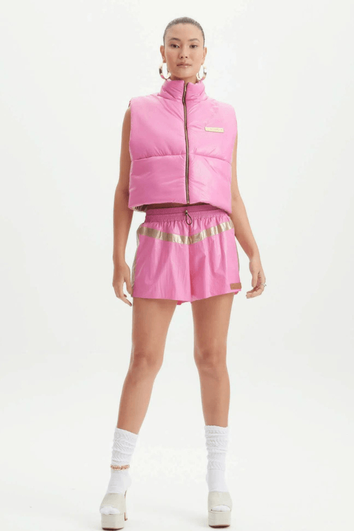 Colete Puffer Double Face Rosa Lança Perfume - Loja Viva Vida