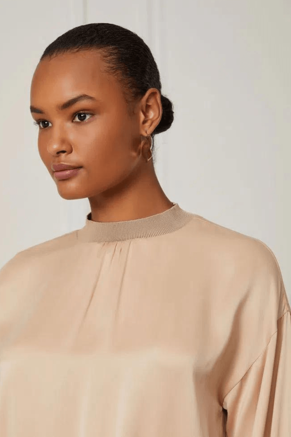 Pull cetim seda bege Animale - Loja Viva Vida