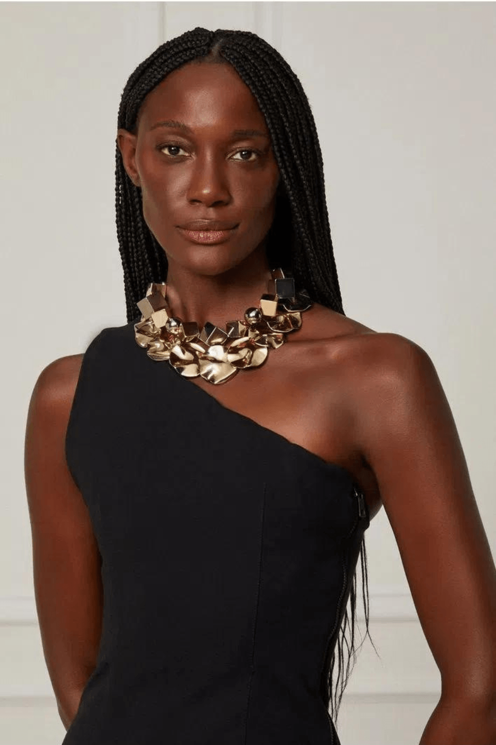 Vestido midi um ombro só Animale - Loja Viva Vida