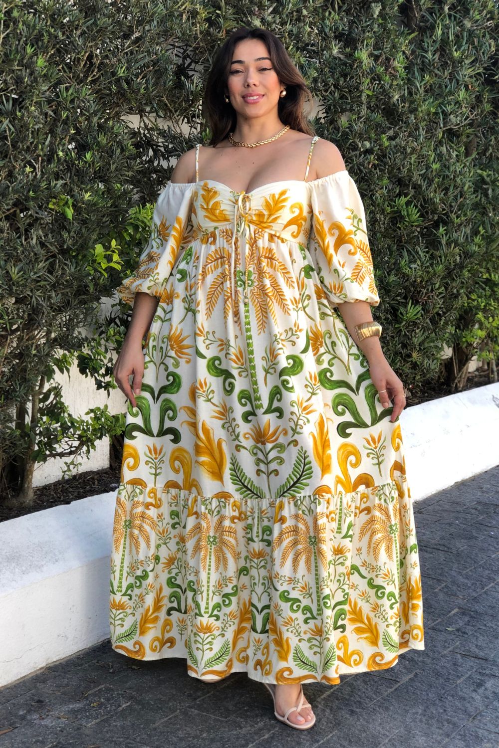 Vestido cropped milani Farm - Loja Viva Vida