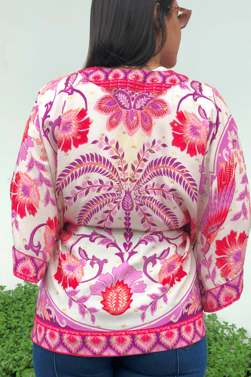 Kimono romance de tucano Farm - Loja Viva Vida