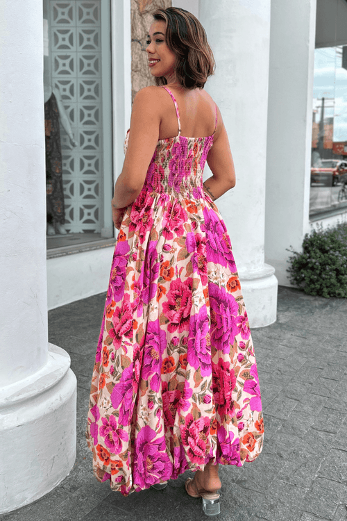 Vestido Longo Balonê Estampado Izabel Farm - Loja Viva Vida